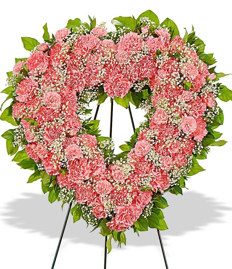 Time Honored Classics Open Heart Display | Julia's Florist